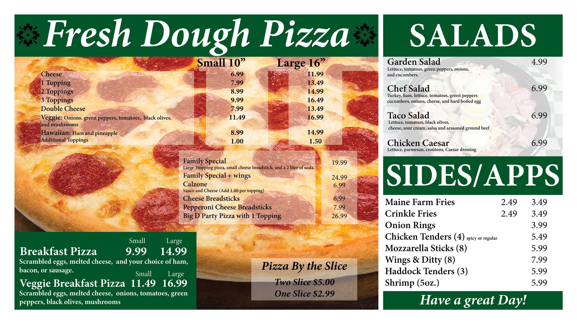 Menu Items - Dysart's Travel Stops